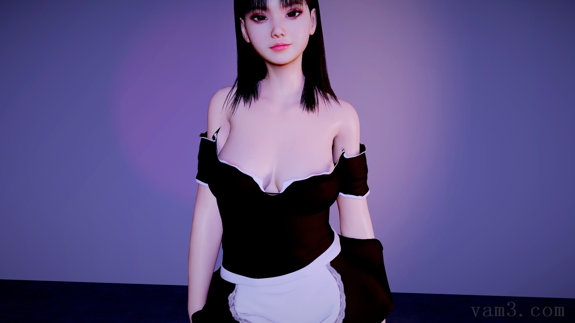 VAM素材网 - 端庄气质女仆装