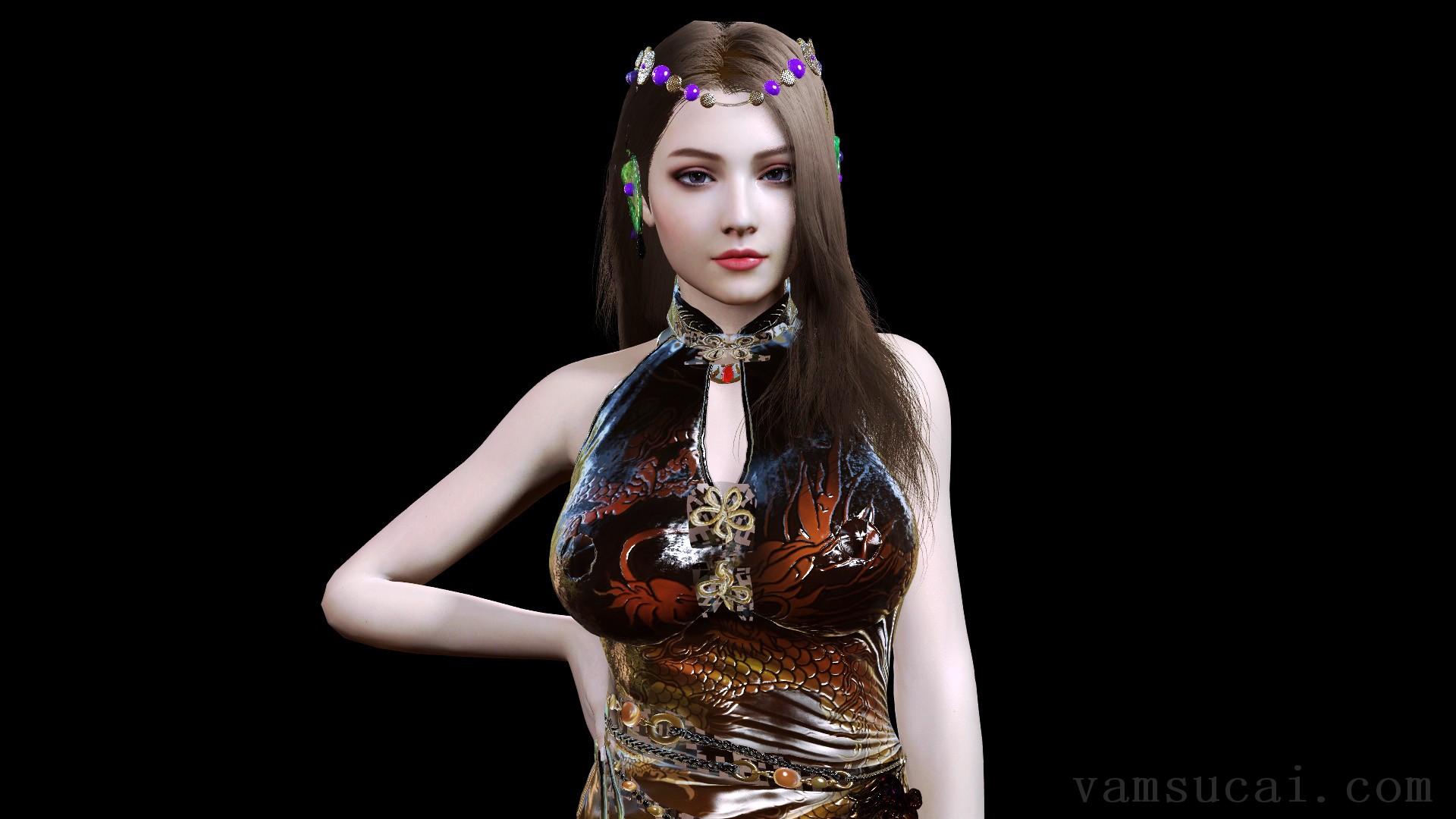 VAM资源mod网 - 旗袍气质女人-QiuZhen