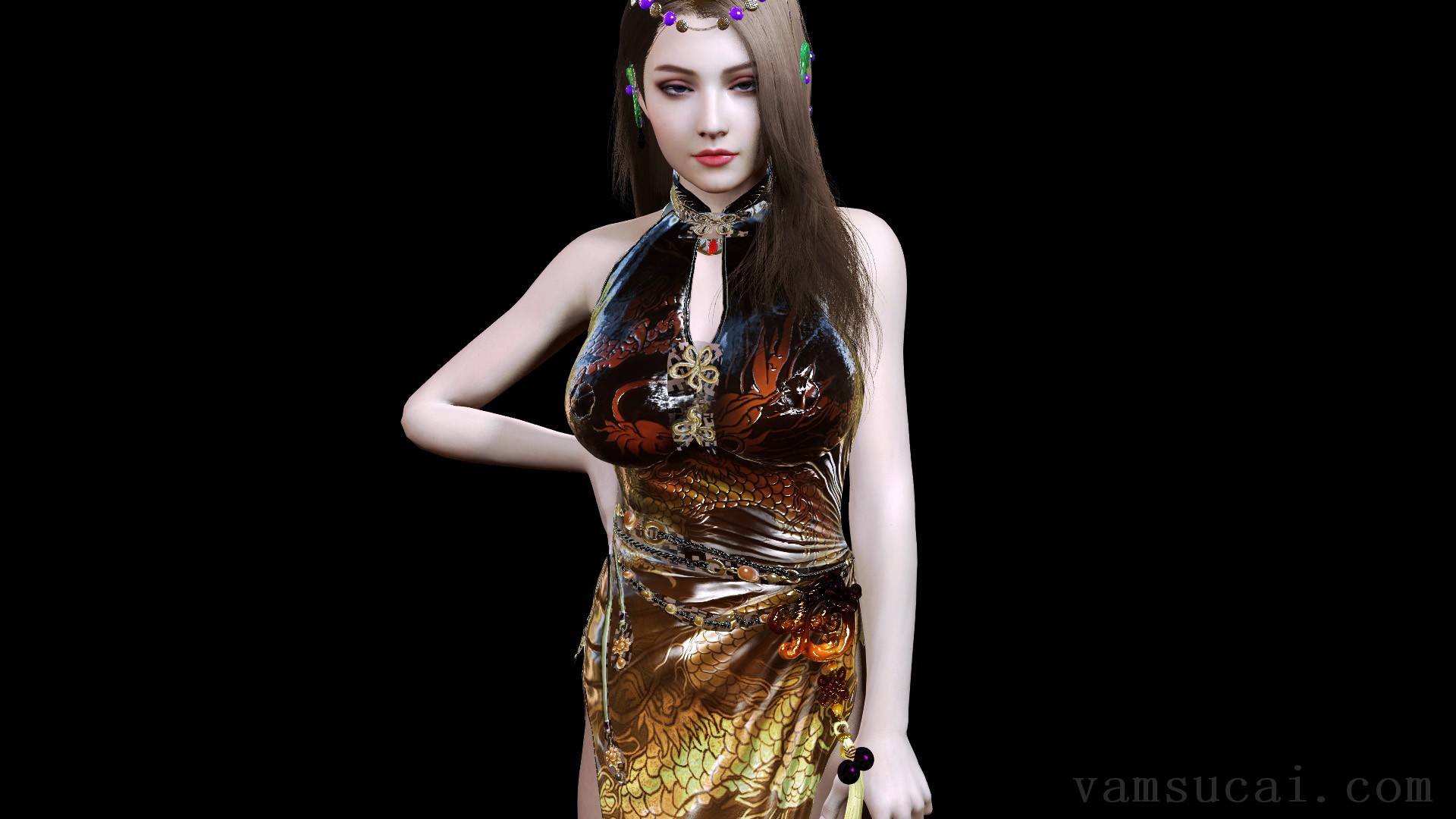 VAM资源mod网 - 旗袍气质女人-QiuZhen