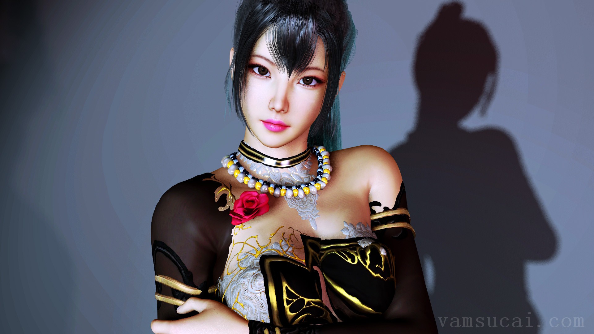 VAM资源mod网 - 古风旗袍小姐姐