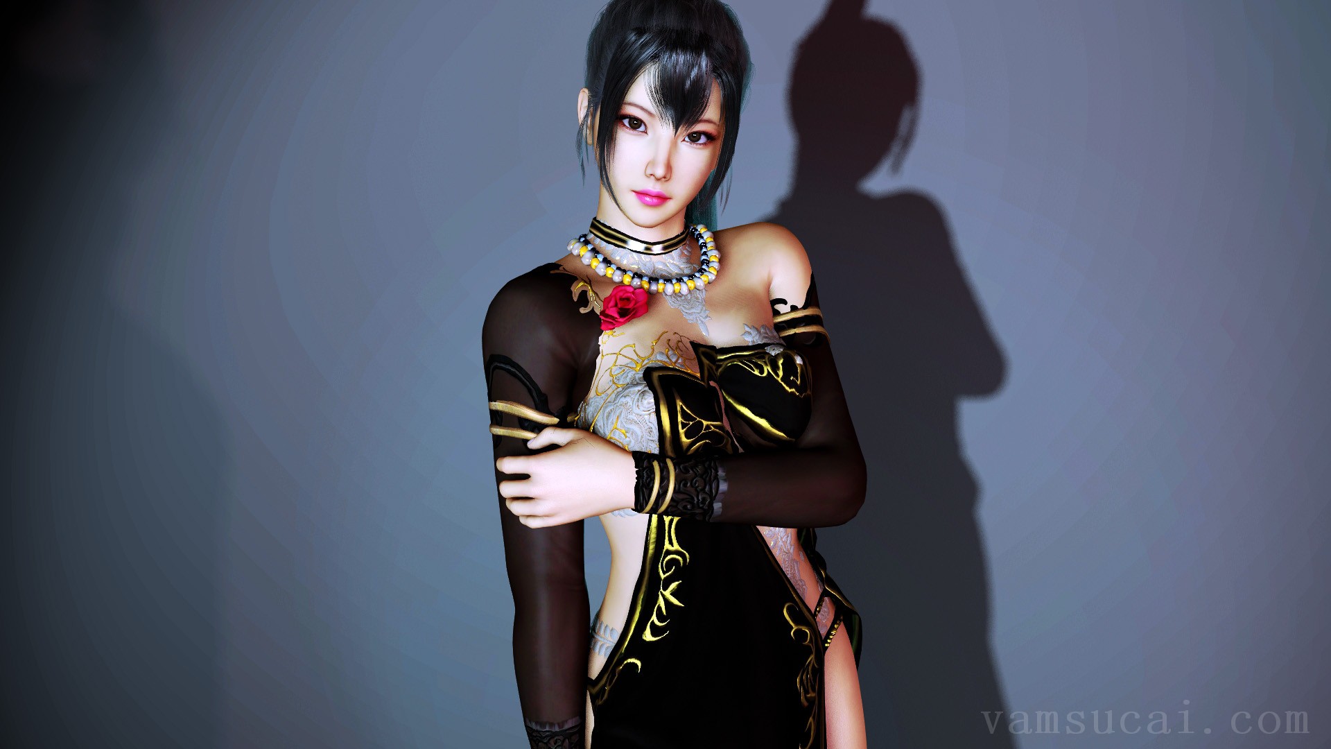 VAM资源mod网 - 古风旗袍小姐姐