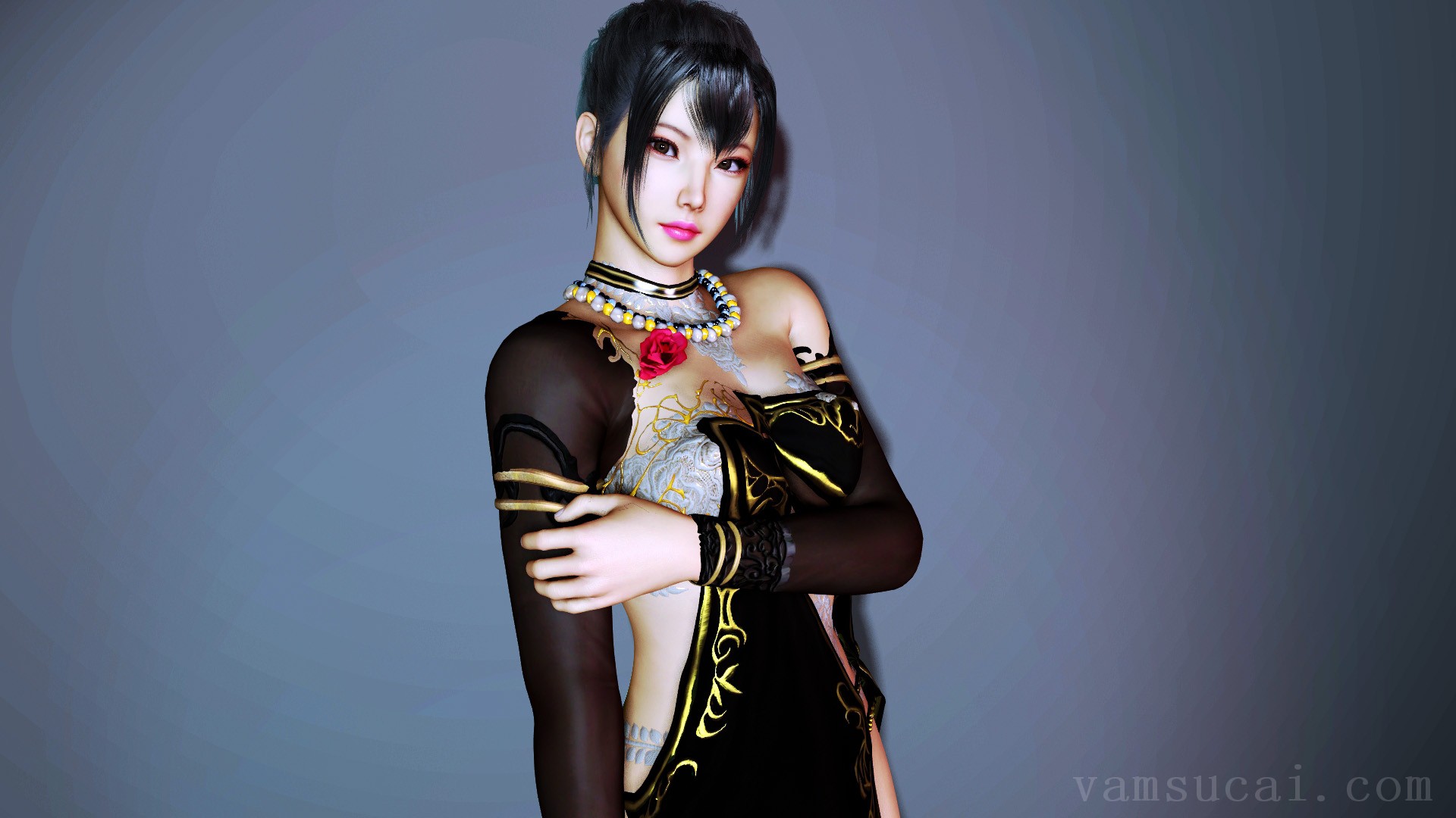 VAM资源mod网 - 古风旗袍小姐姐