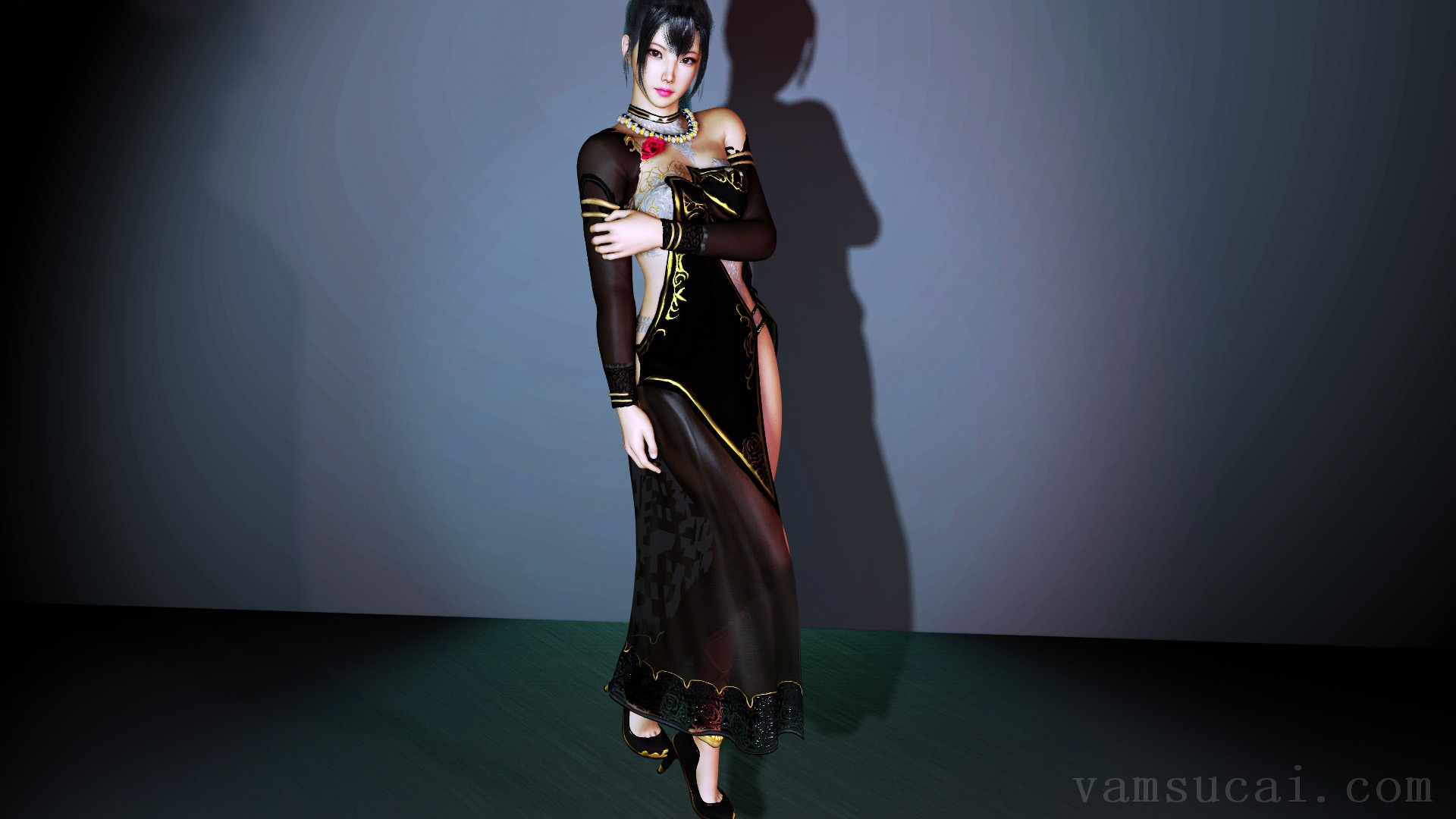 VAM资源mod网 - 古风旗袍小姐姐